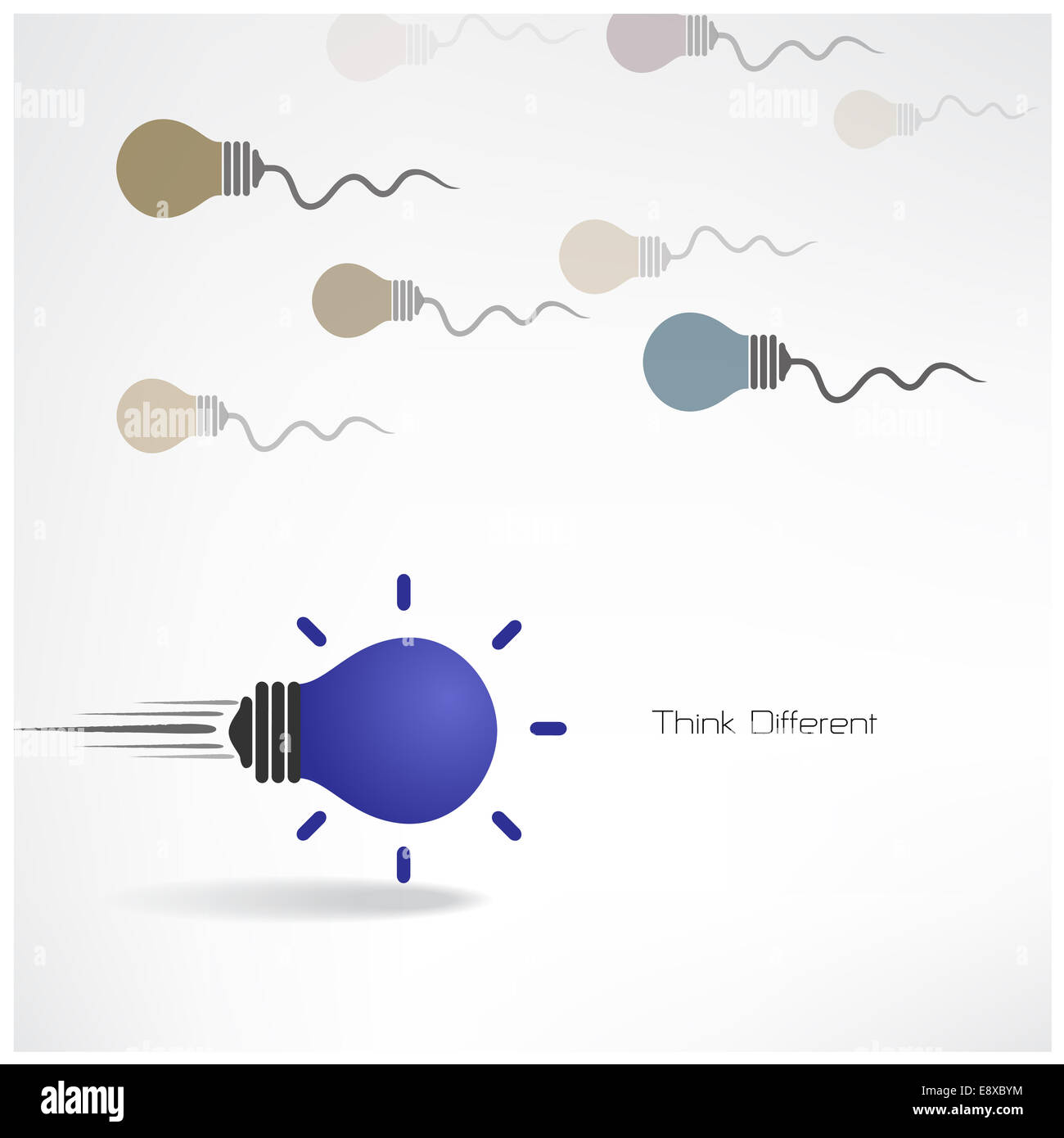Creative light bulb Idea concept background design for poster flyer ...
