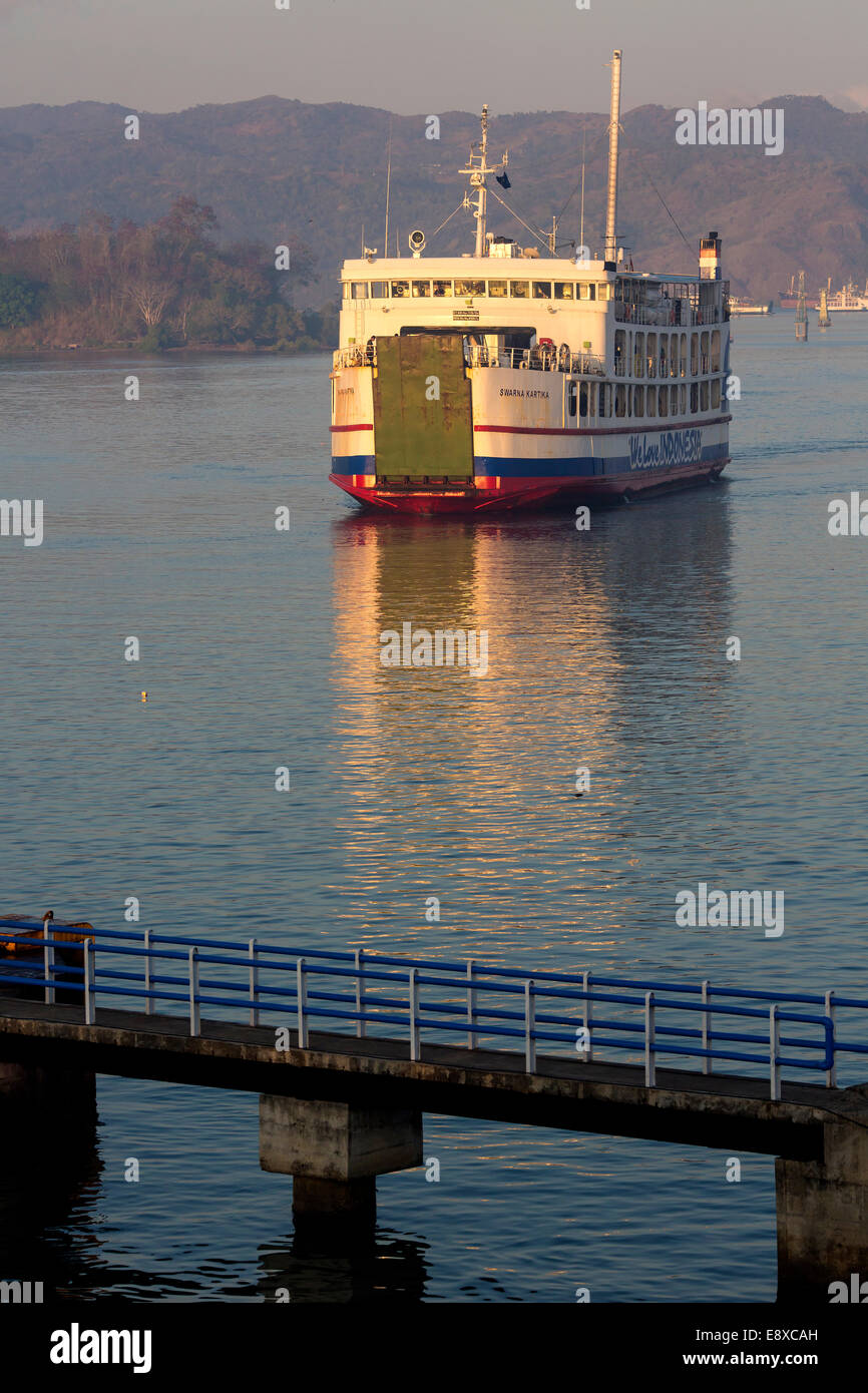 Ferry in Indonesia.Lombok Stock Photo - Alamy