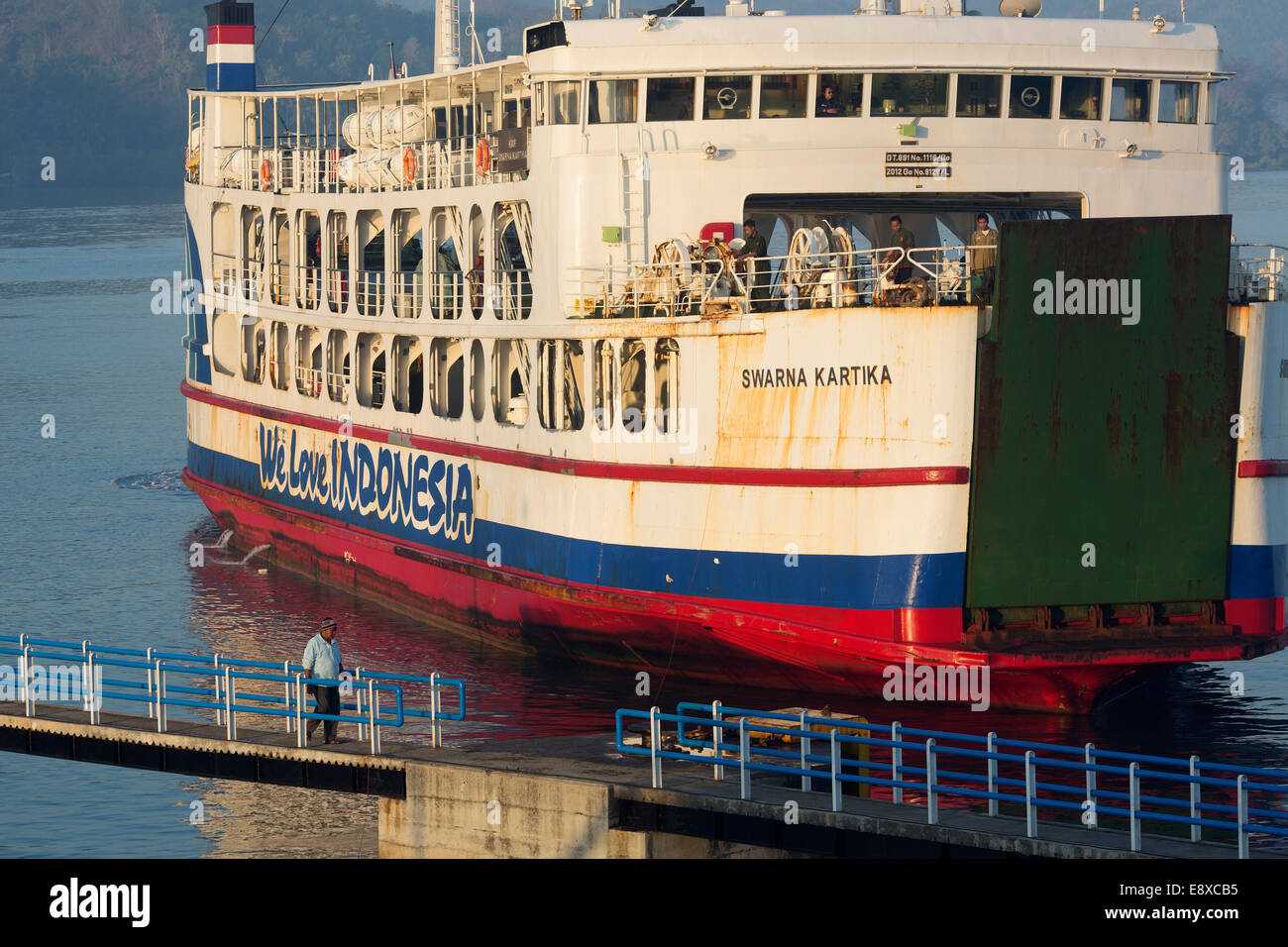 Ferry in Indonesia.Lombok Stock Photo - Alamy