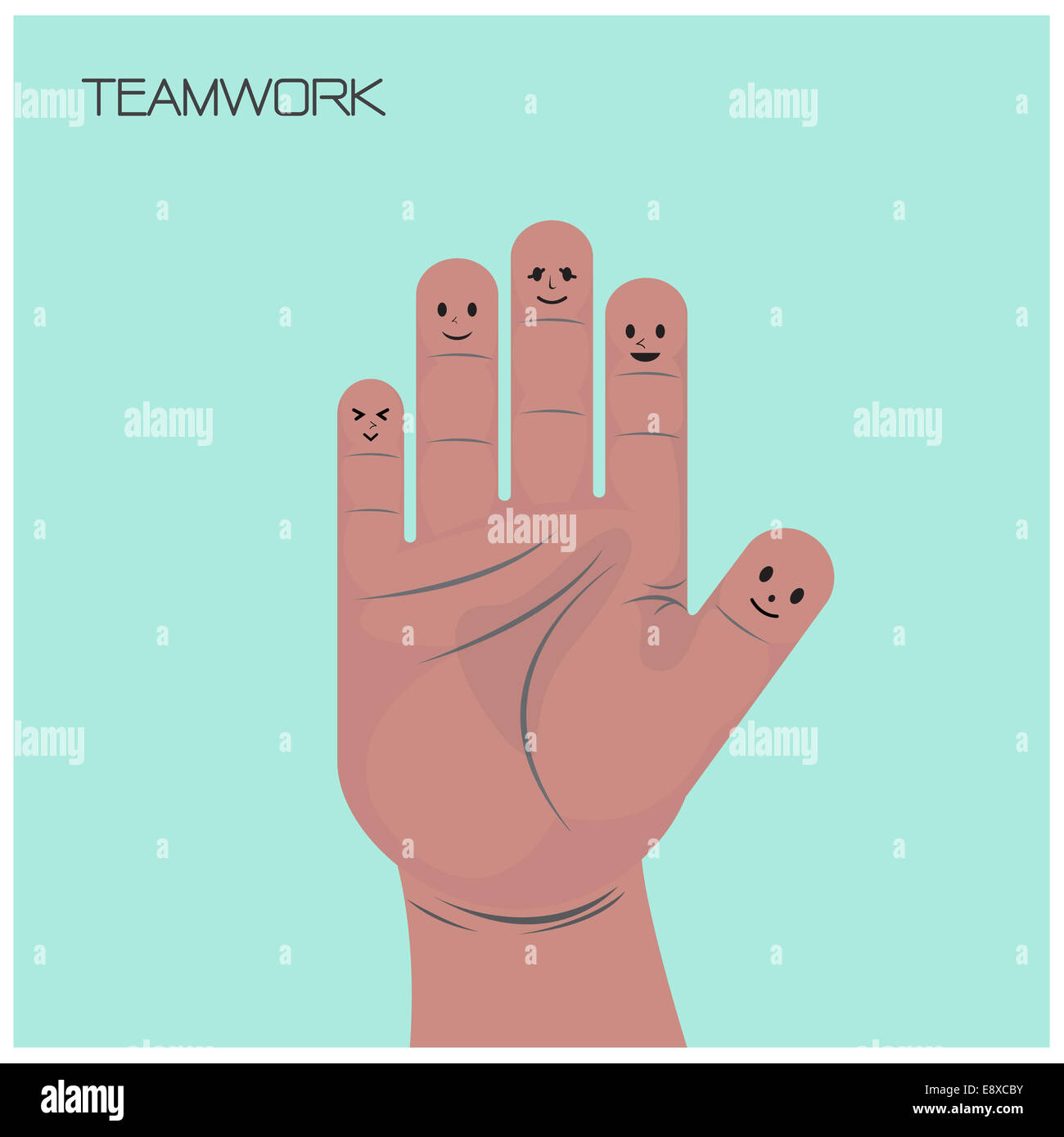 Cartoon funny fingers hi-res stock photography and images - Alamy