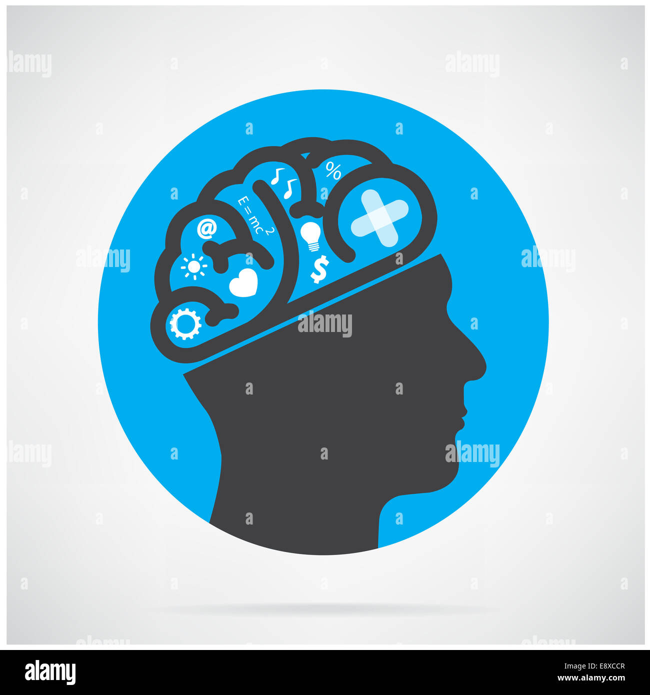 Creative silhouette head background design for poster flyer cover ...