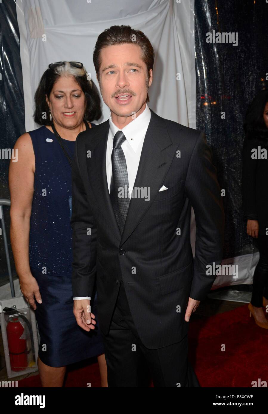 Washington, DC, USA. 15th Oct, 2014. Brad Pitt at arrivals for FURY ...