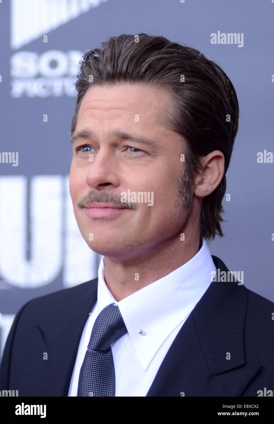 Washington, DC, USA. 15th Oct, 2014. Brad Pitt at arrivals for FURY ...