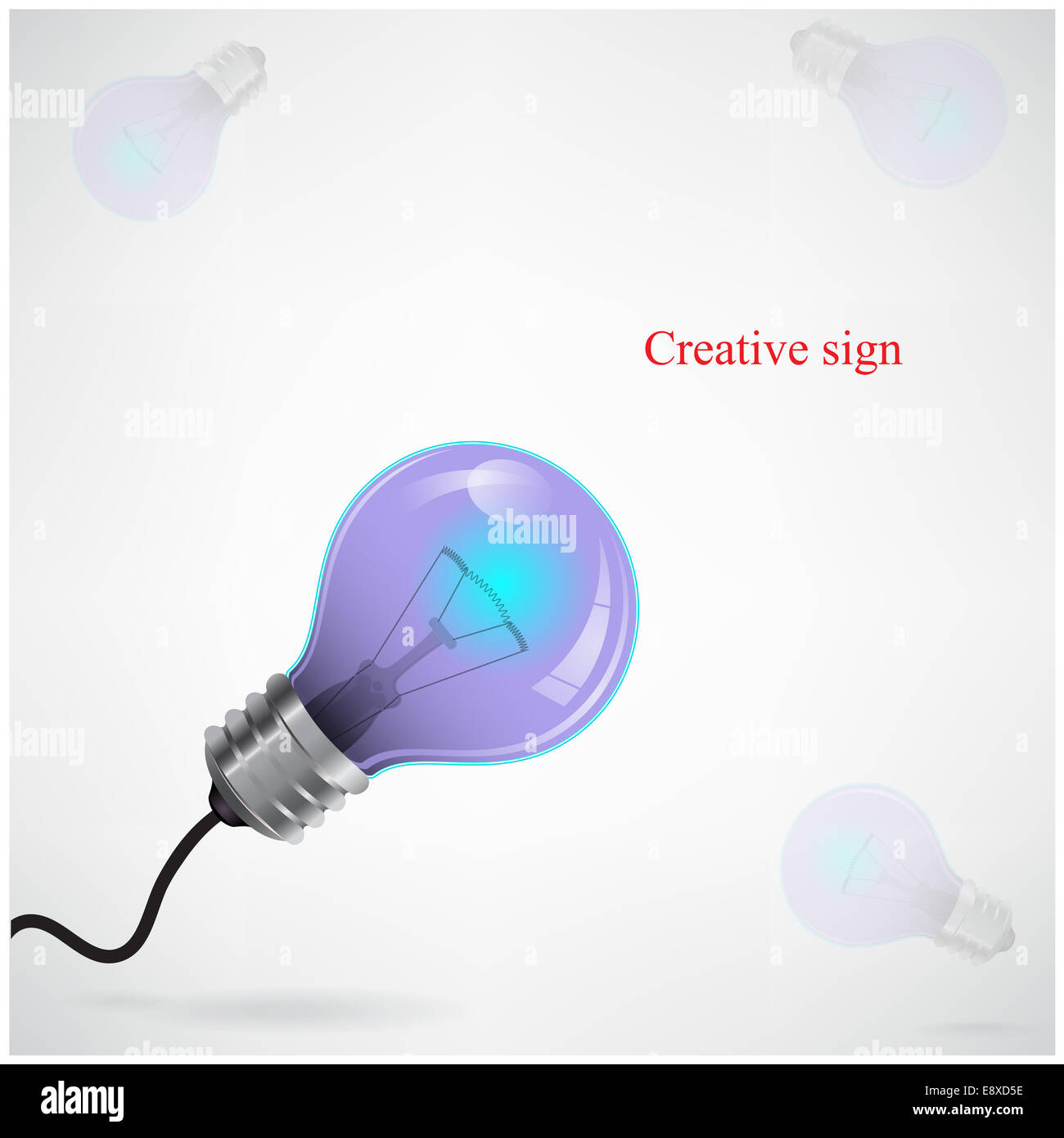 Creative light bulb Idea concept background, design for poster flyer ...