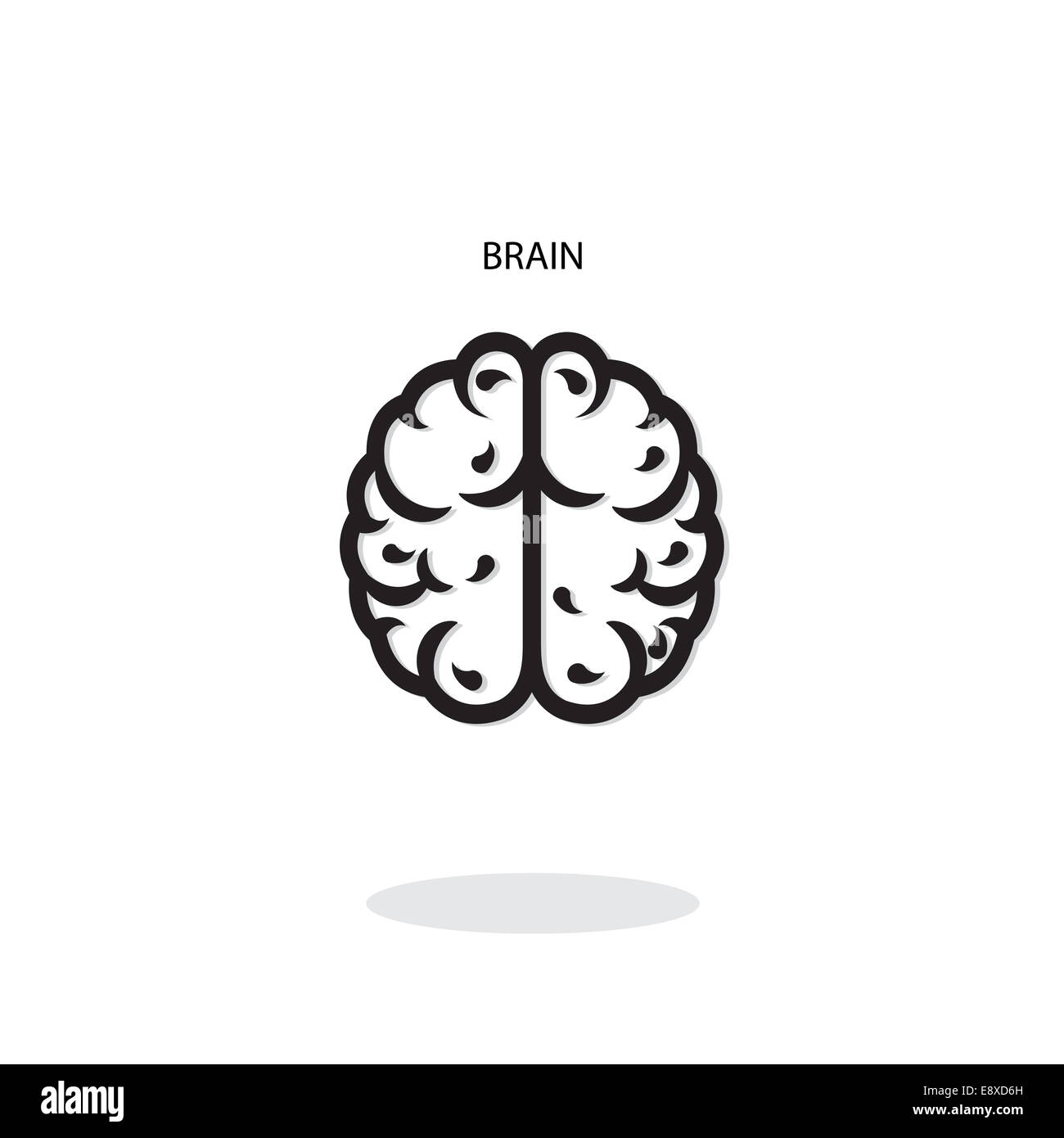 brain icon,education concept Stock Photo - Alamy