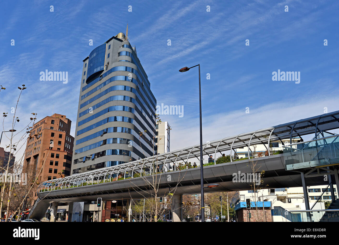street scene Santiago Chile Stock Photo - Alamy
