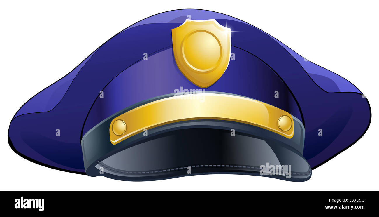 Police badge hat hi-res stock photography and images - Alamy