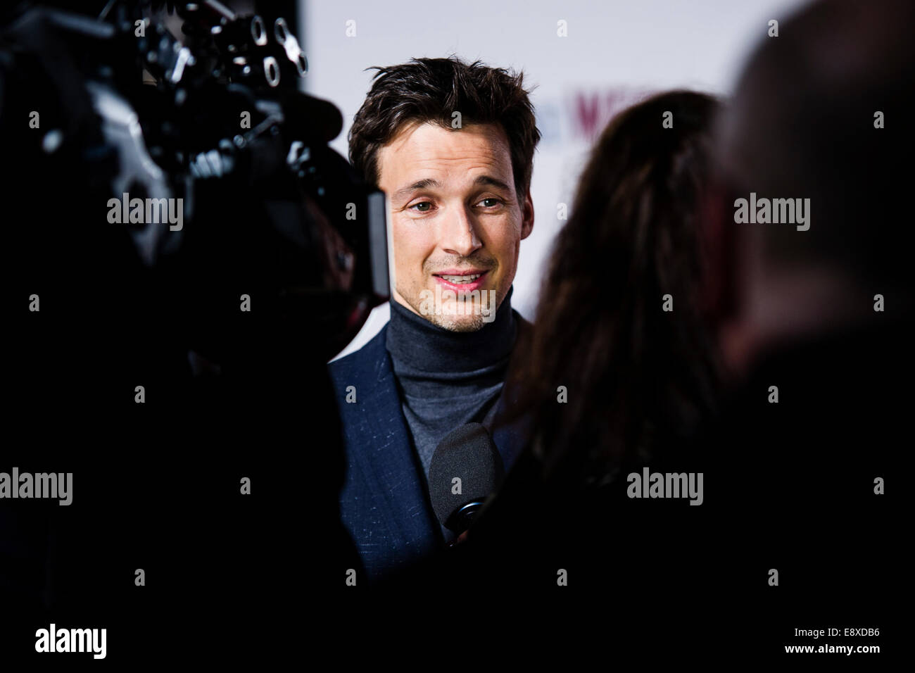 Berlin, Germany. 15th Oct, 2014. German actor Florian David Fitz ...