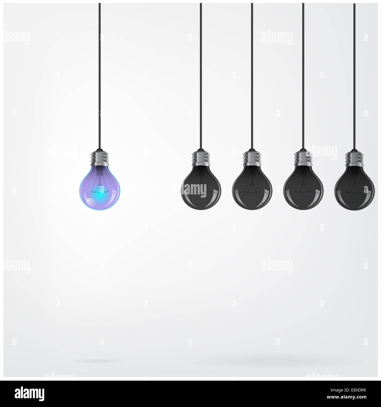 Creative light bulb Idea concept background, design for poster flyer ...