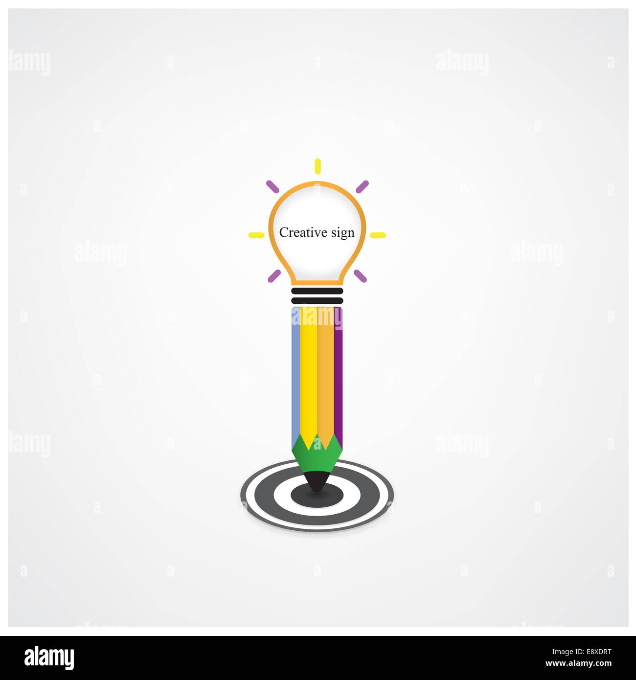 Creative light bulb Idea concept background ,design for poster flyer ...