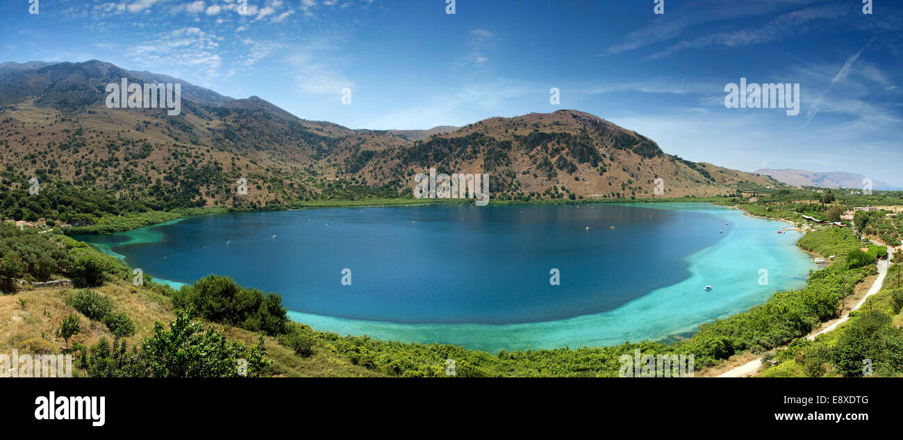 Tourism lake kournas hi-res stock photography and images - Alamy