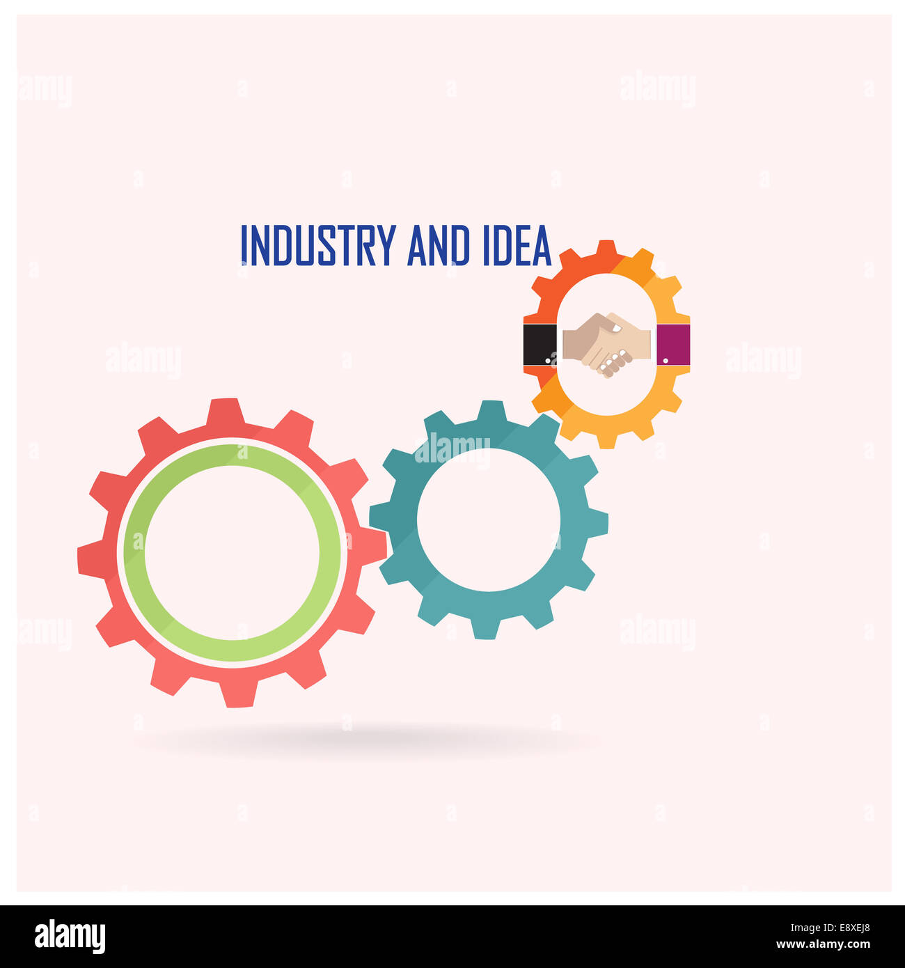 Creative handshake sign industrial idea hi-res stock photography and ...