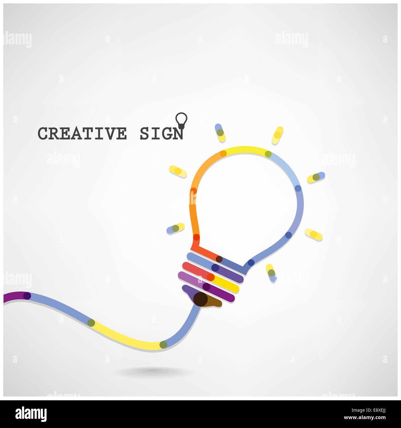Creative light bulb Idea concept background ,design for poster flyer ...