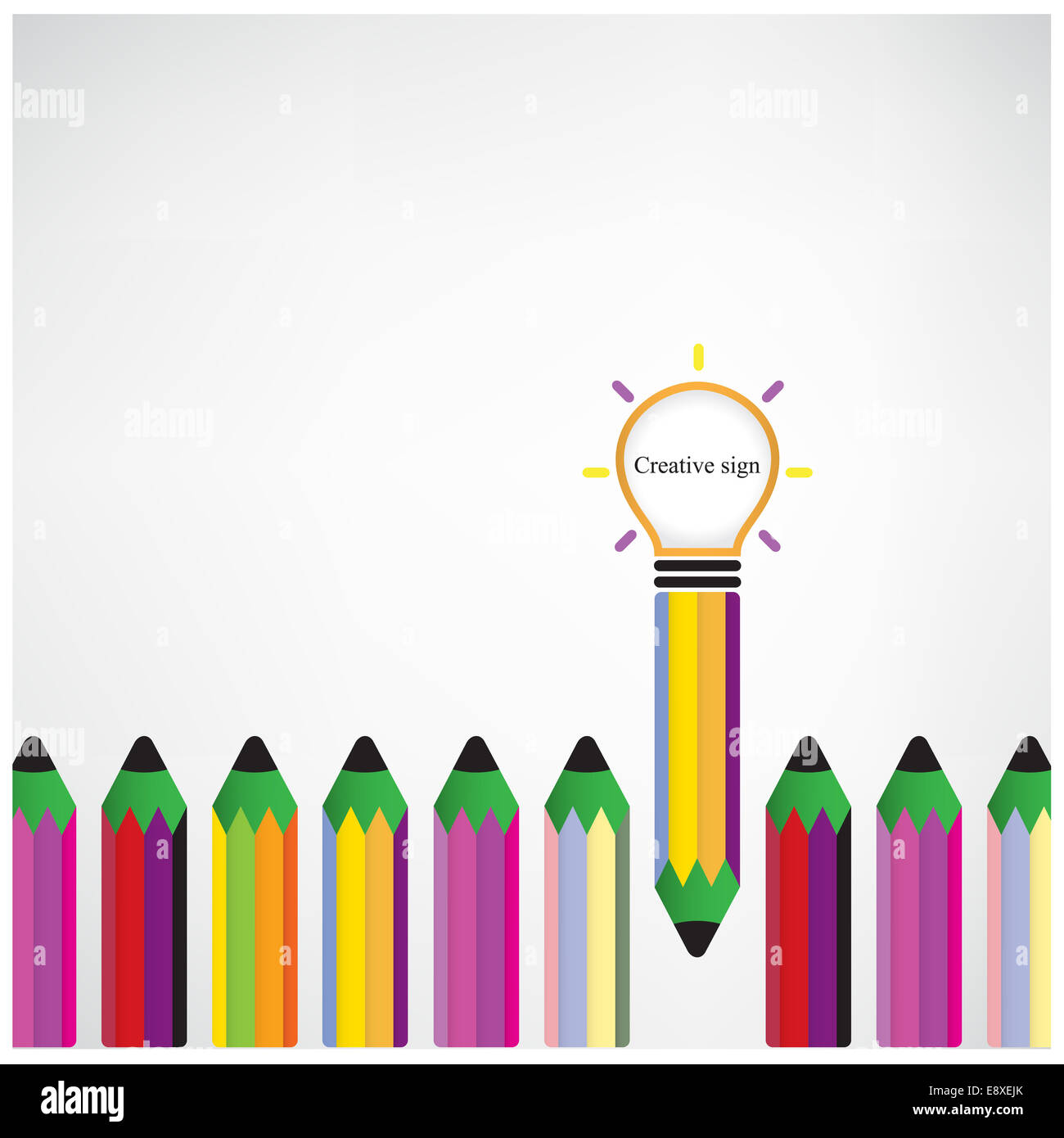 Creative light bulb Idea concept background ,design for poster flyer ...