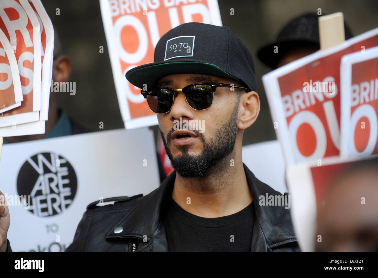 Alicia Keys and husband, producer-rapper Swizz Beatz hold a protest ...