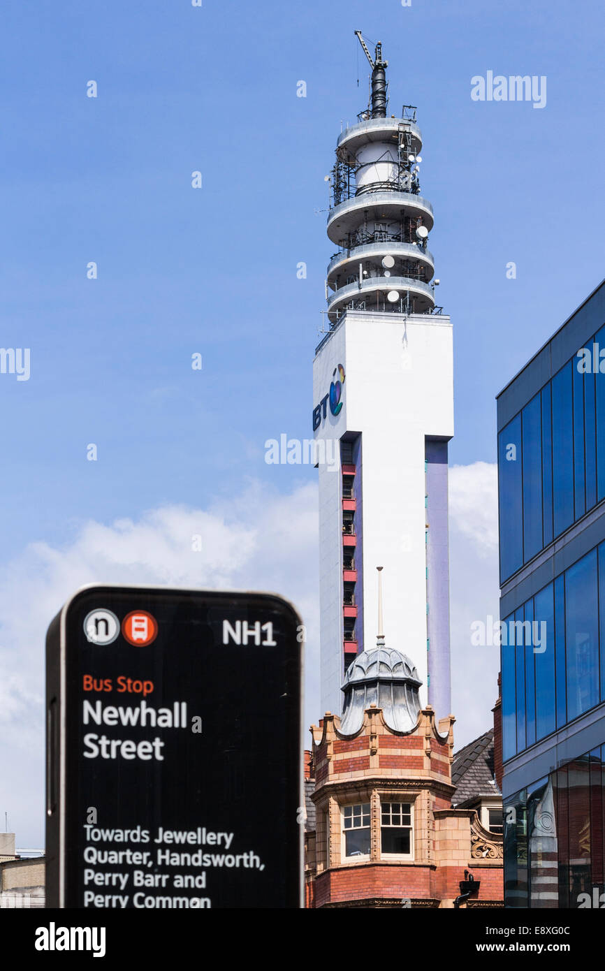 BT Tower - Birmingham Stock Photo - Alamy