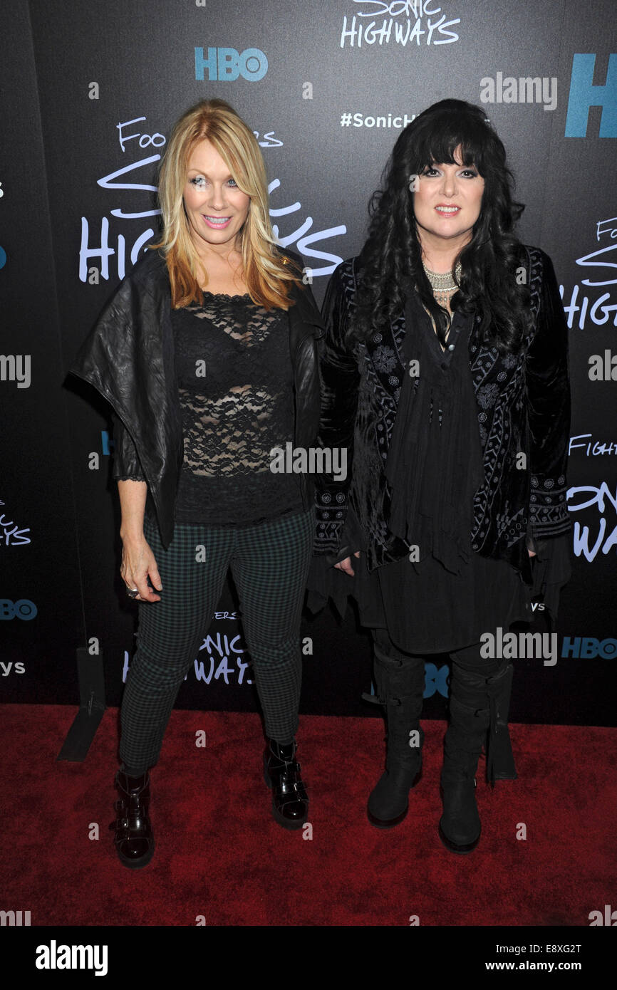 New York City. 14th Oct, 2014. Nancy Wilson and Ann Wilson attend the ...