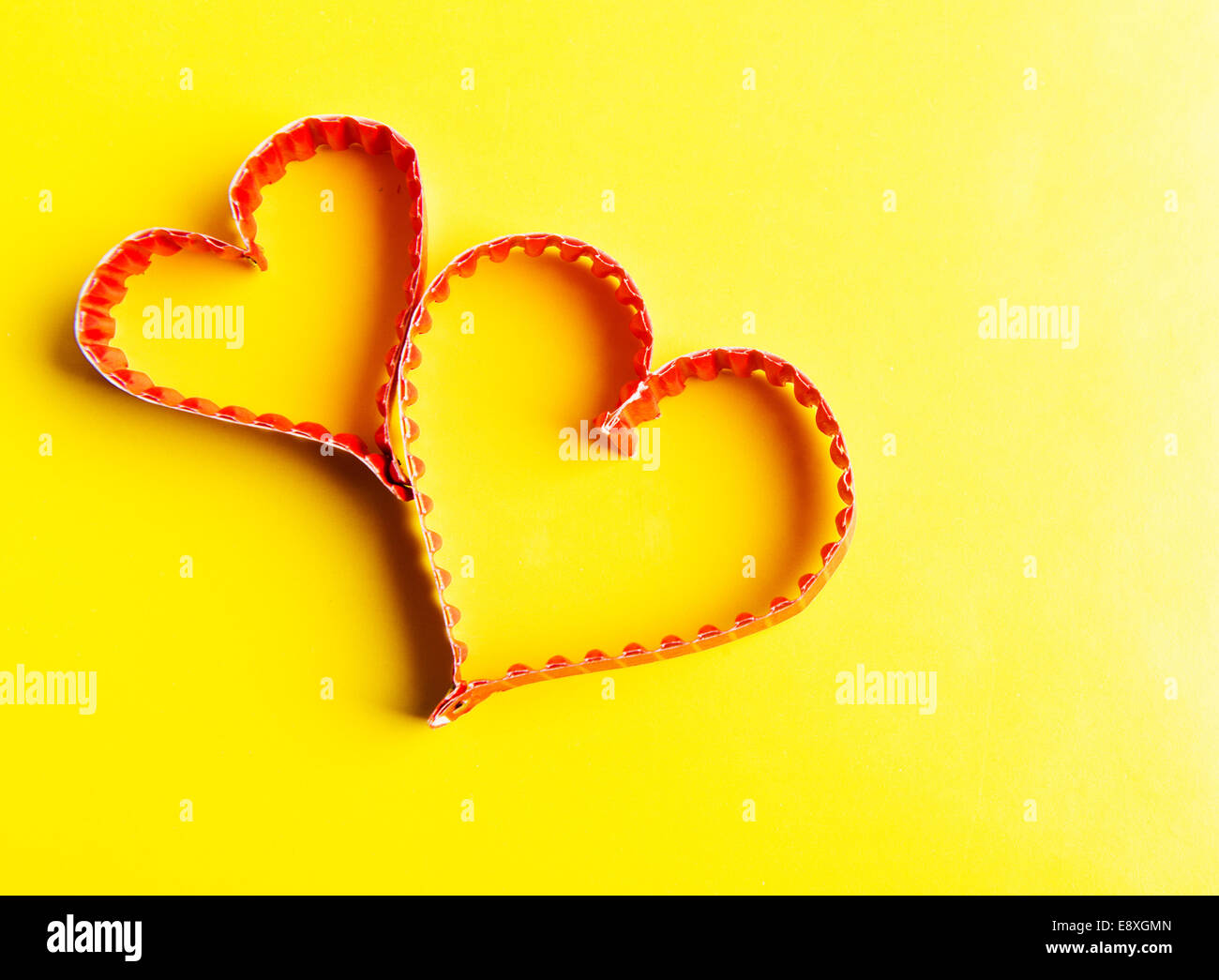 Paper heart shape symbol for Valentines day with copy space for text or ...