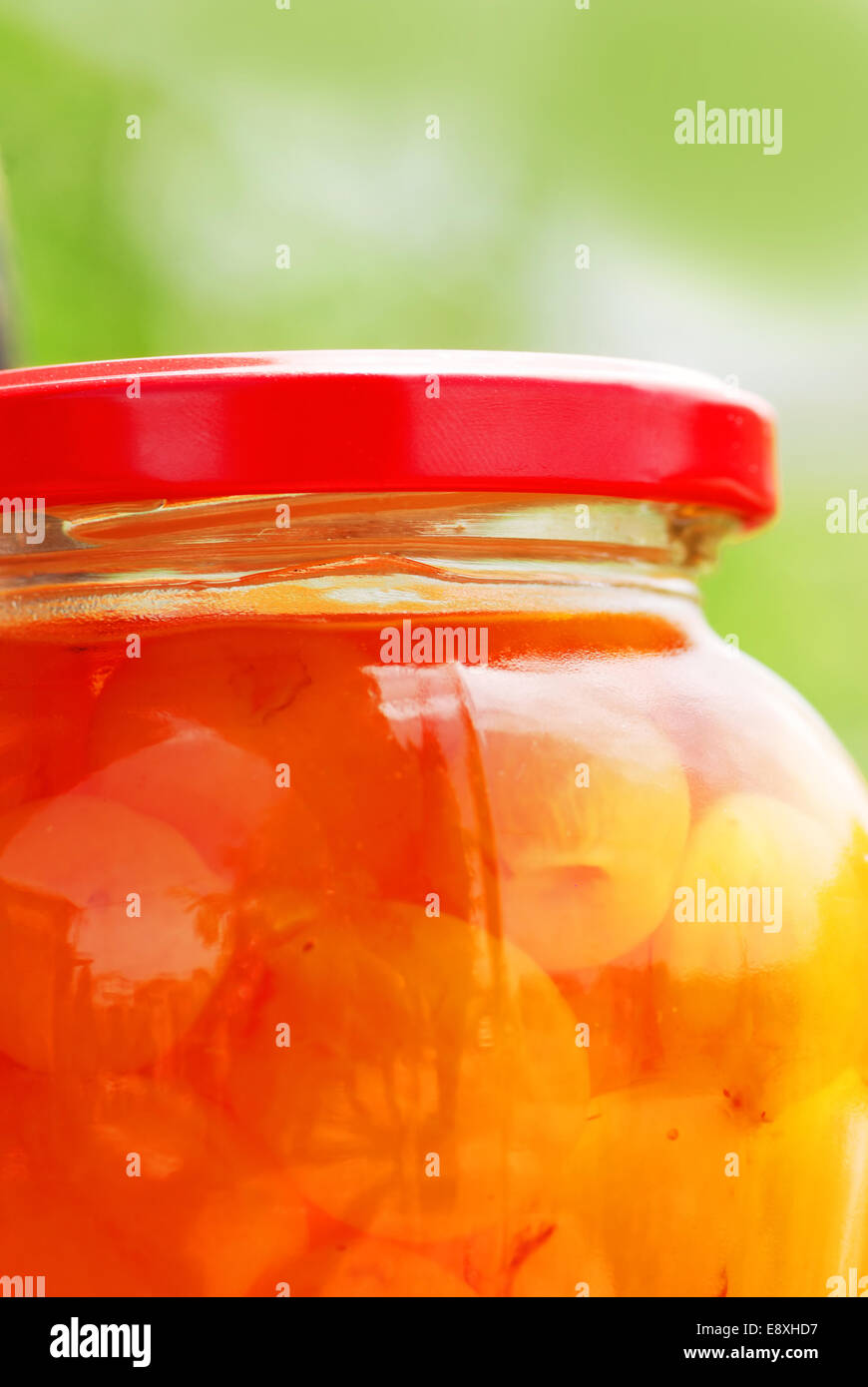 Jar with jam Stock Photo - Alamy