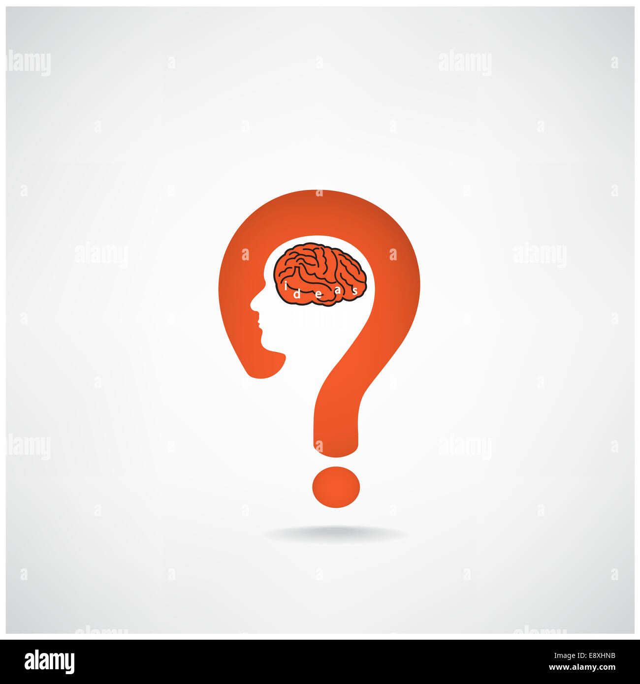 Question mark man head symbol hi-res stock photography and images - Alamy