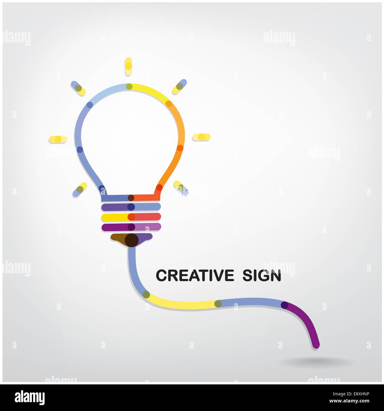 Creative light bulb Idea concept background design for poster flyer ...