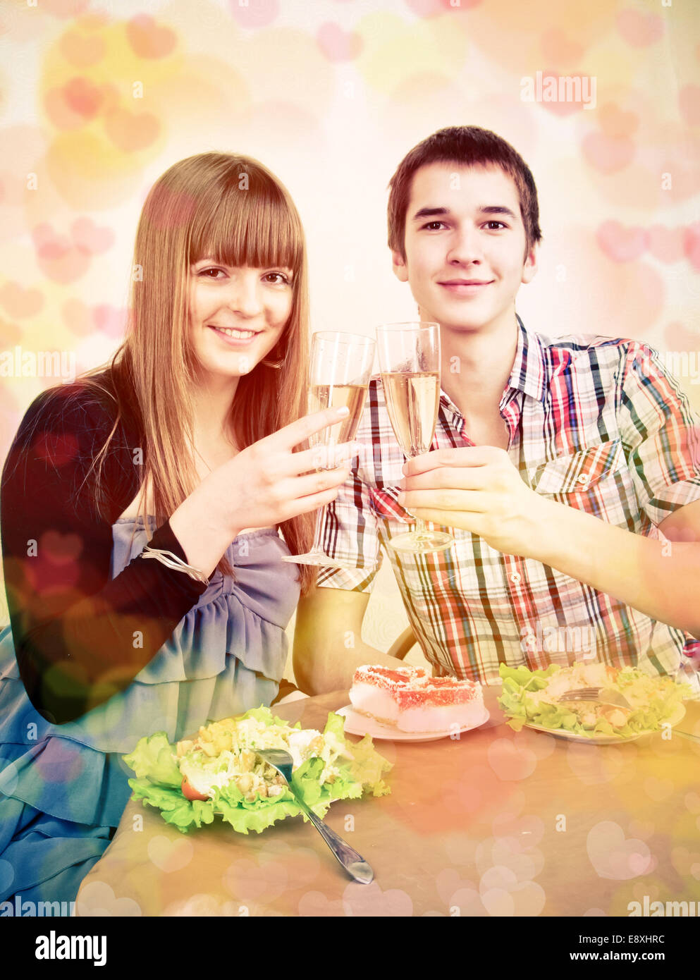 couple celebrates Valentine's Day Stock Photo - Alamy