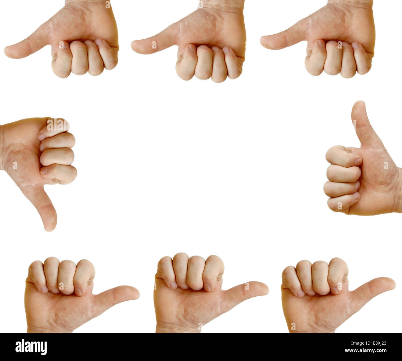 Hands showing each other Stock Photo - Alamy