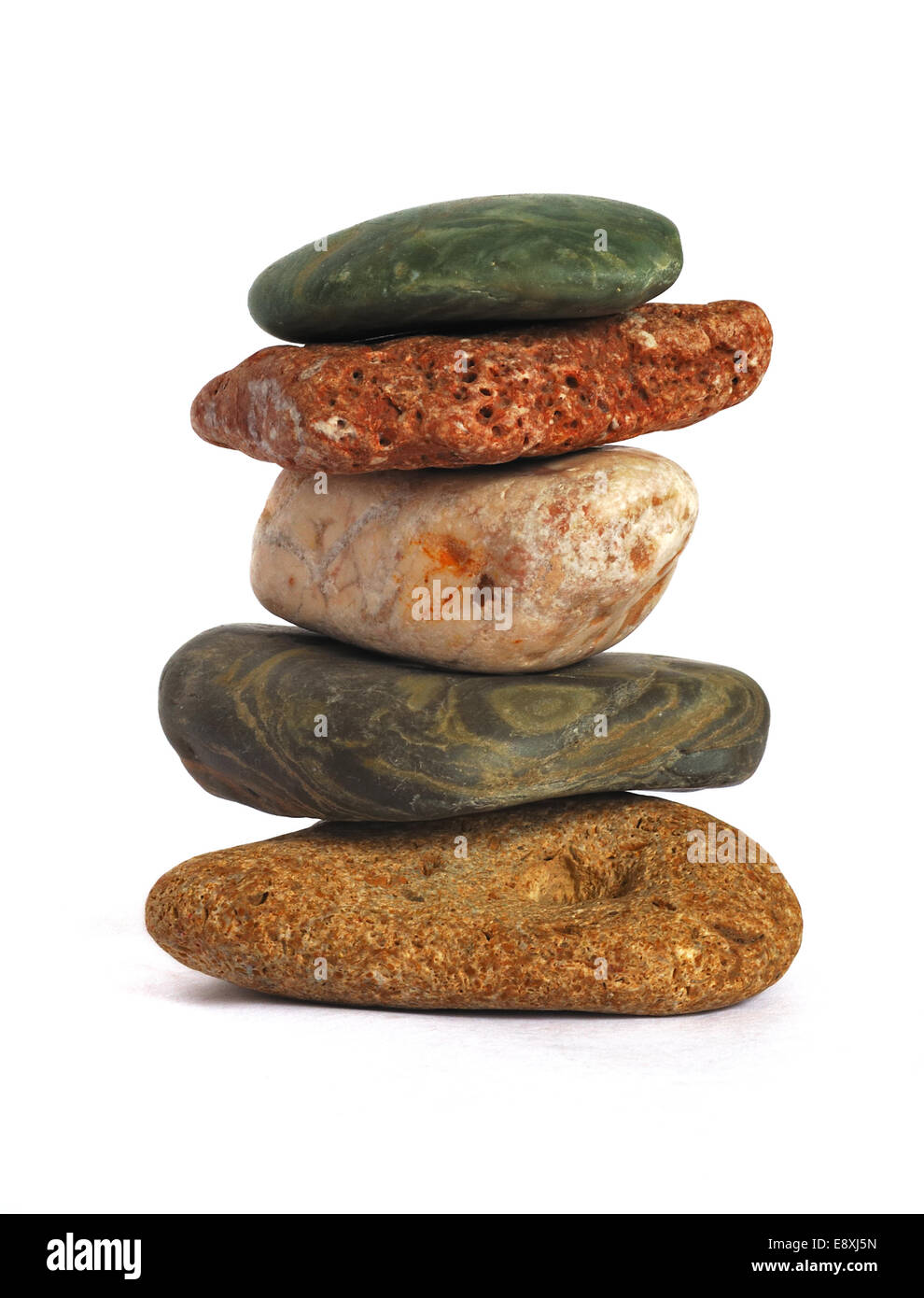 isolated balancing pebbles Stock Photo - Alamy