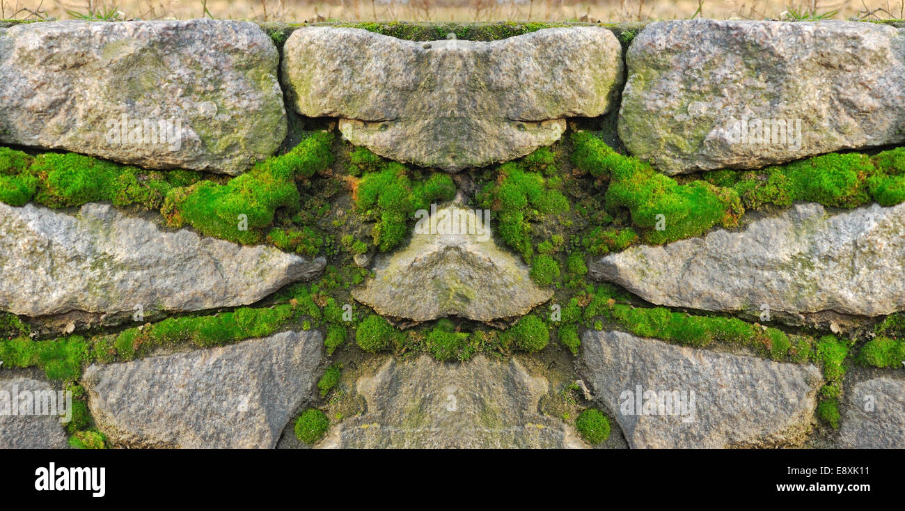 Castle wall with moss hi-res stock photography and images - Alamy