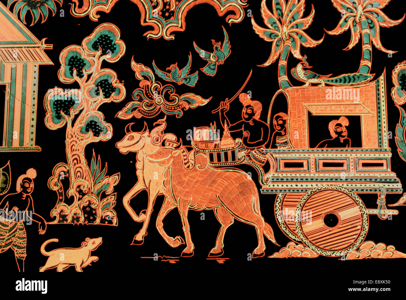 Indian traditional decorative pattern Stock Photo - Alamy