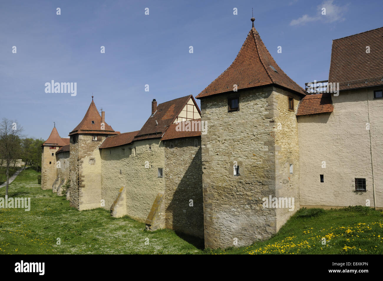 City Wall in White Castle Stock Photo - Alamy