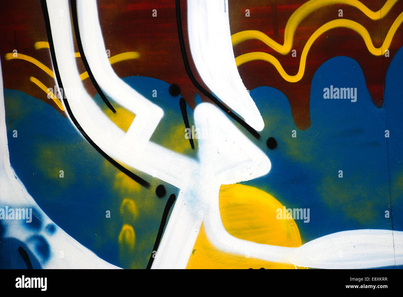 Wave graffiti hi-res stock photography and images - Alamy