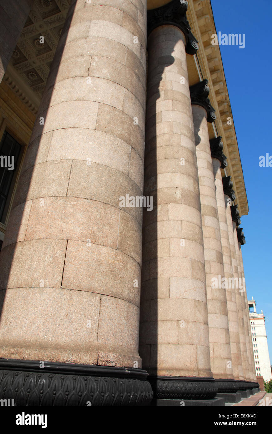 Architecture details - columns and ceiling Stock Photo - Alamy