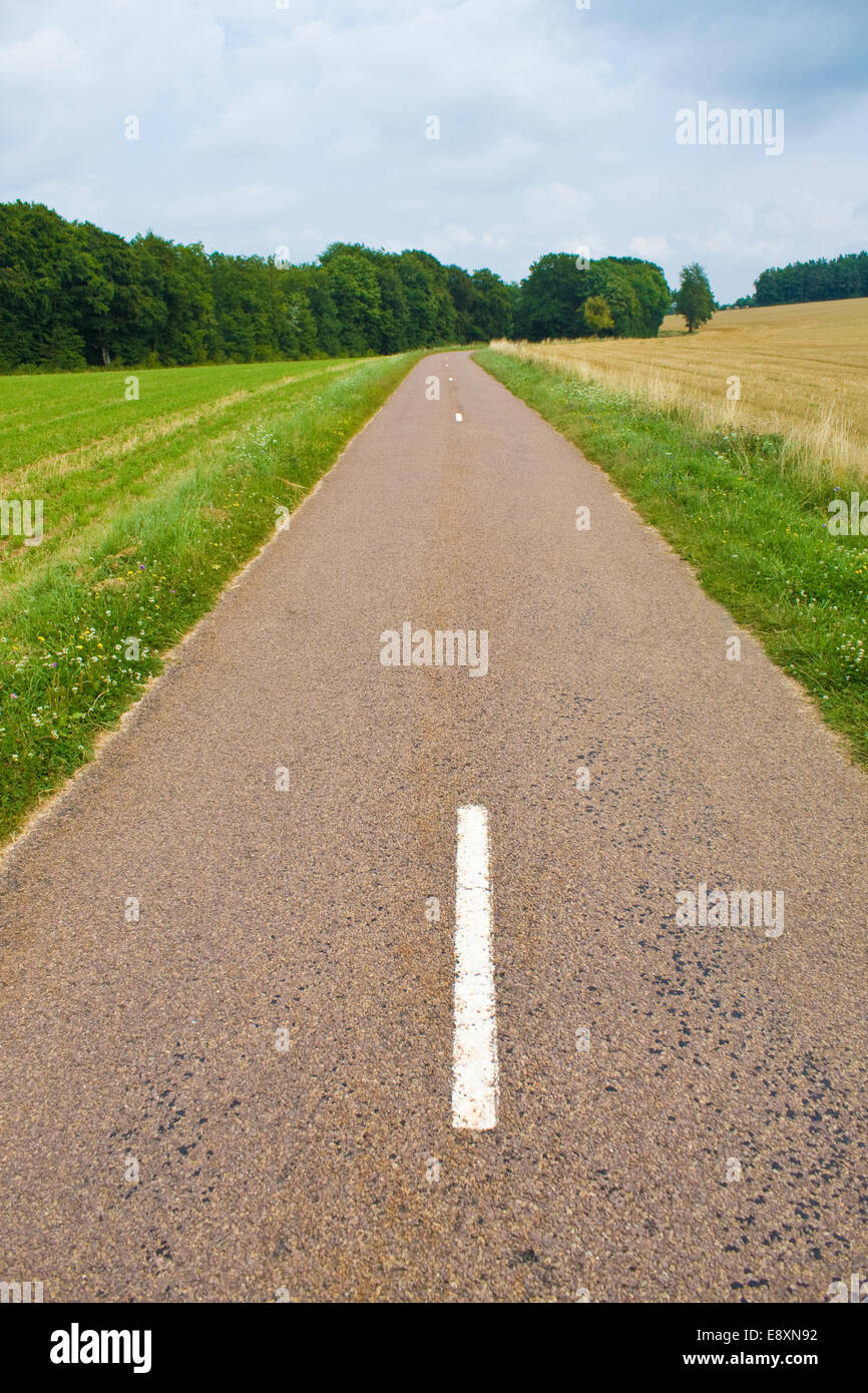 Carriageways in landscape Stock Photo - Alamy