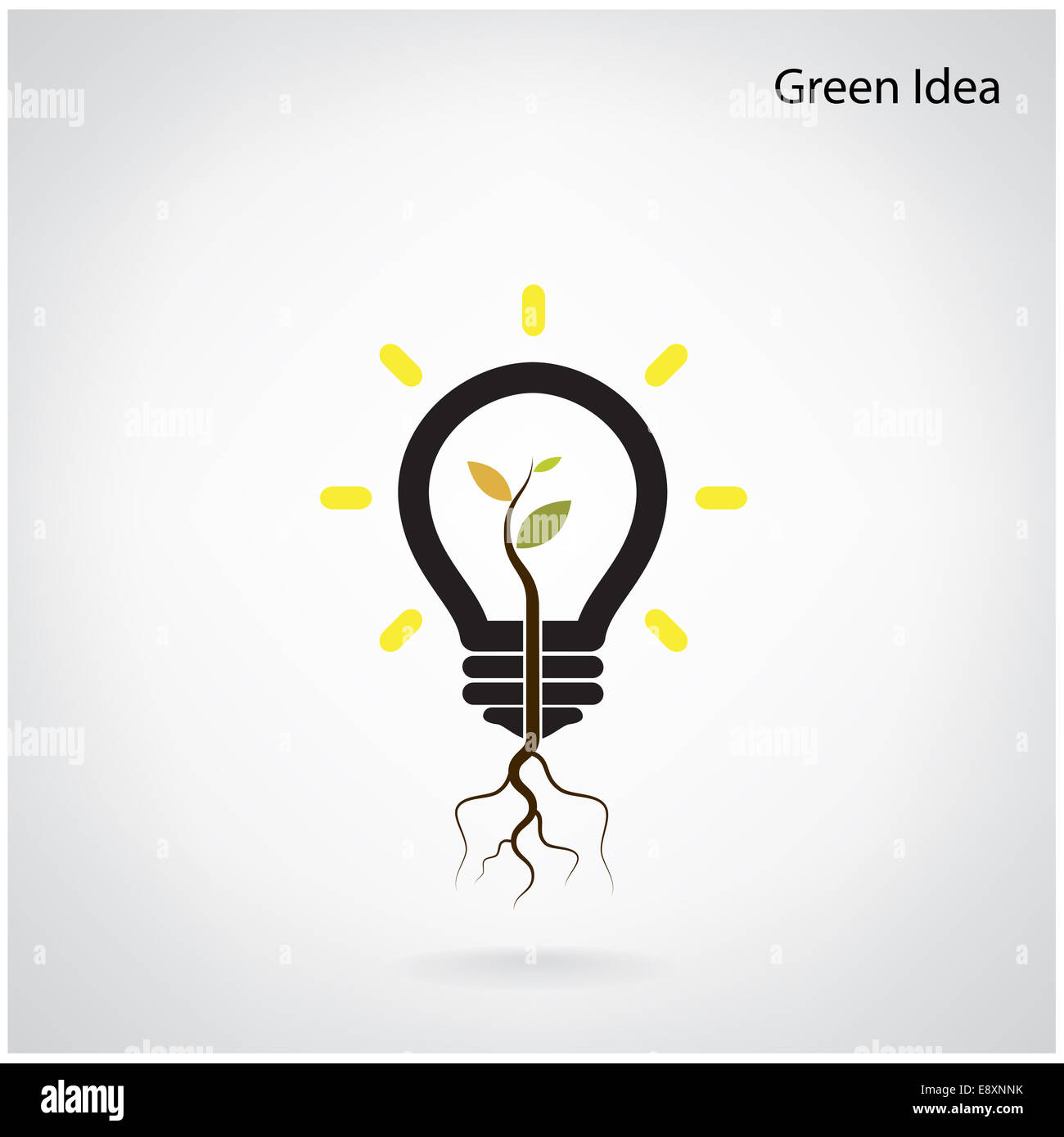 Green and initiative concept. Tree of green idea shoot grow in a light ...