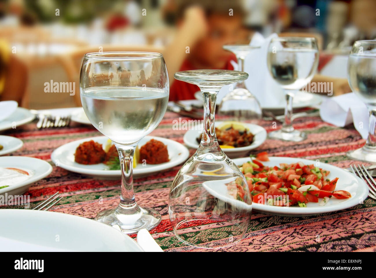 Table for dinner Stock Photo - Alamy