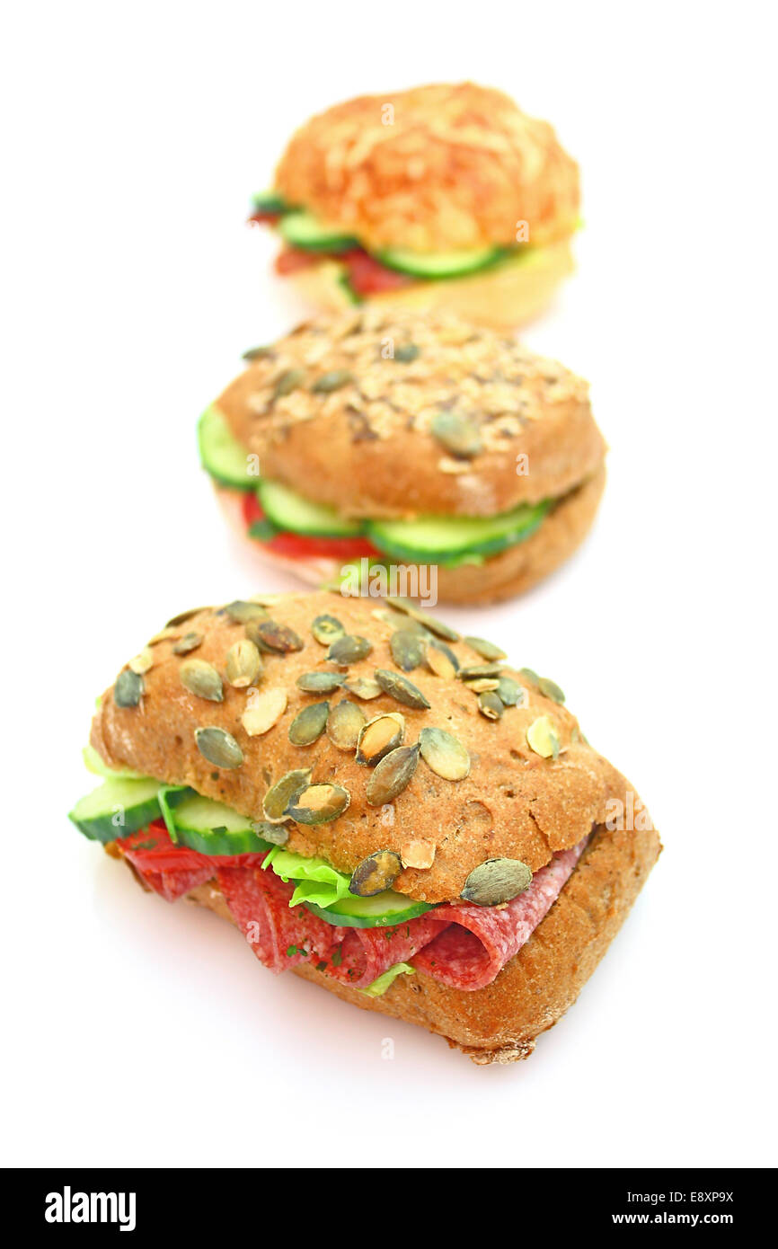 Sandwich schinken Cut Out Stock Images & Pictures - Alamy