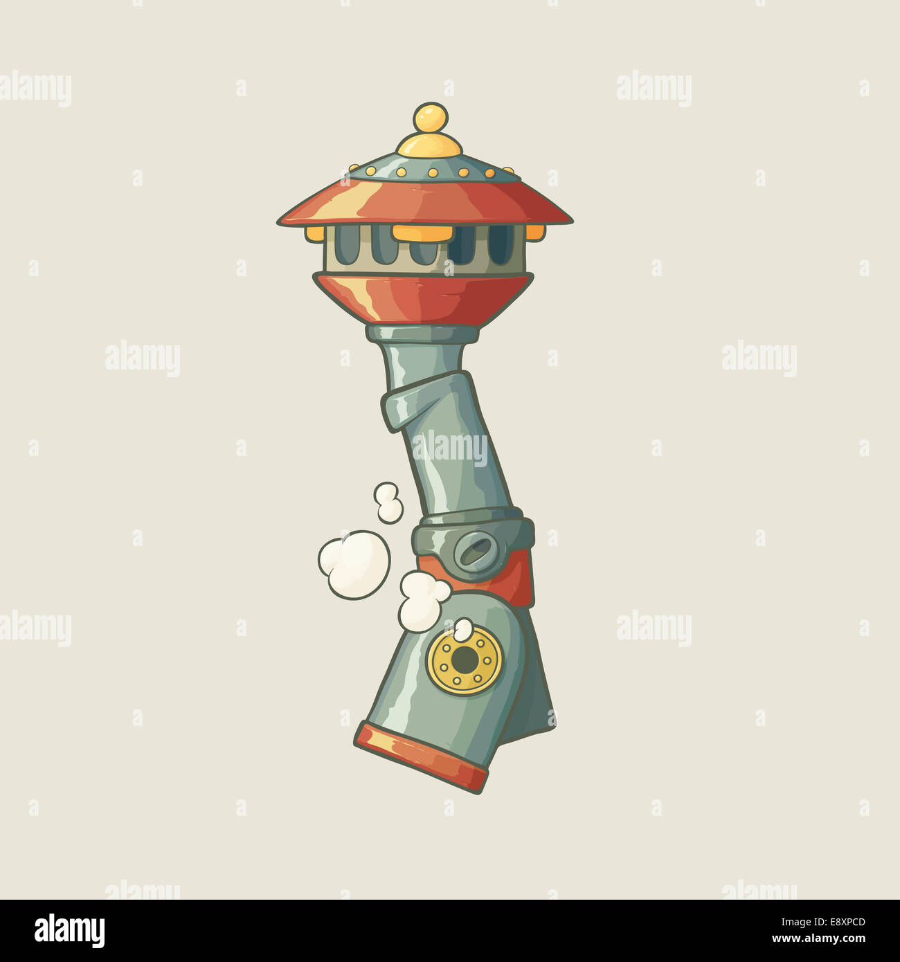 Original illustration of a steampunk styled pipe Stock Photo - Alamy