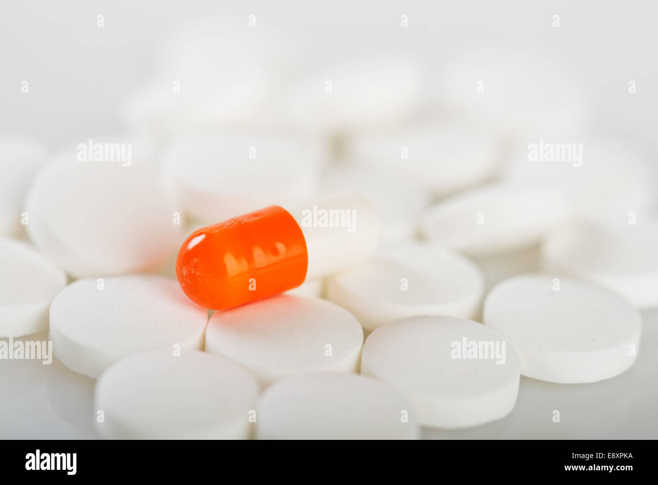 Colorful tablets with capsules Stock Photo - Alamy