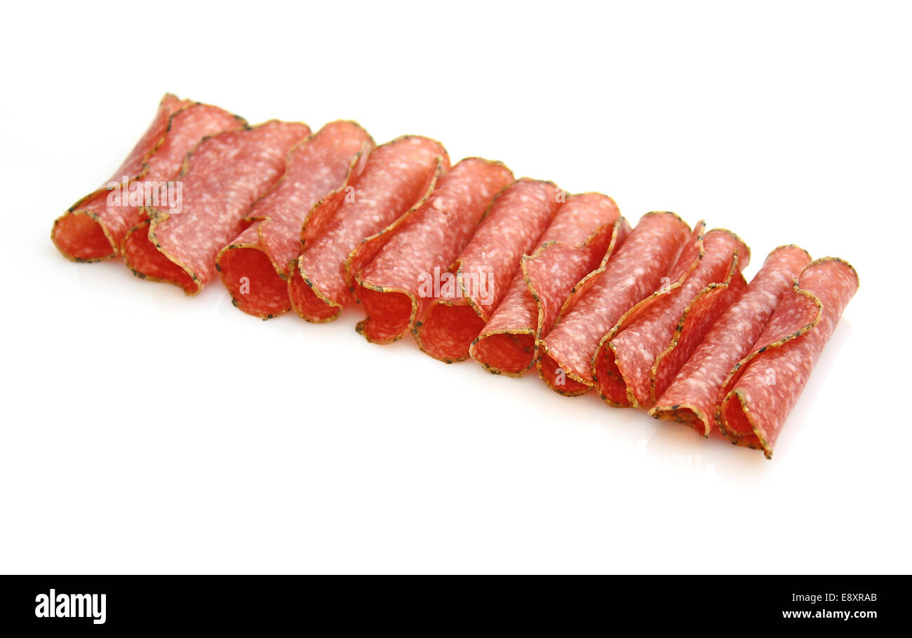 Salamischeiben hi-res stock photography and images - Alamy