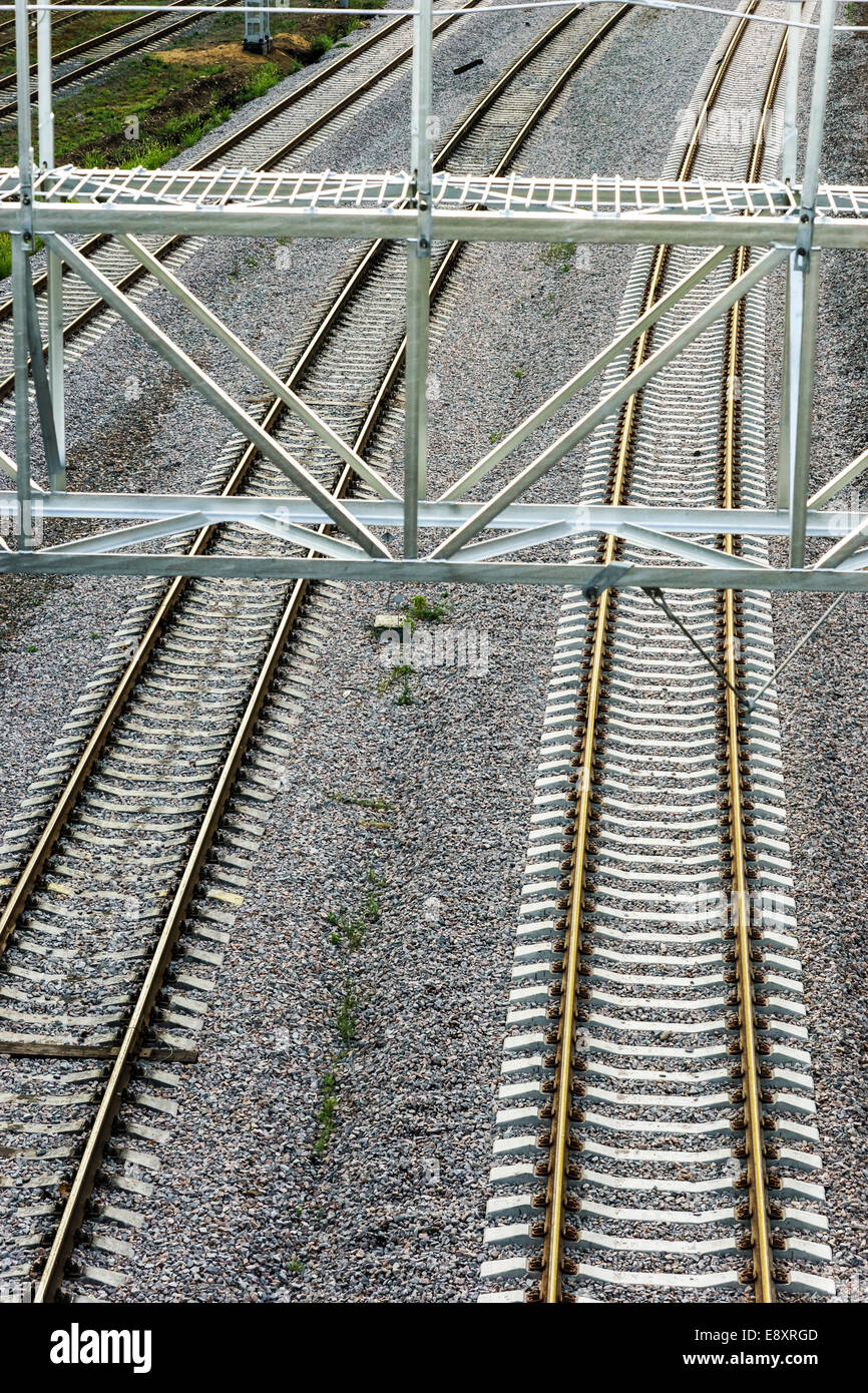 Path over railway lines hi-res stock photography and images - Alamy
