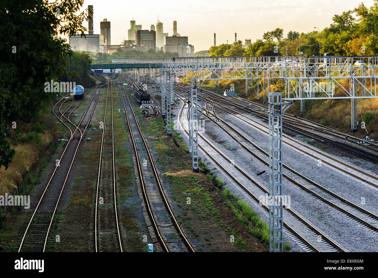 Path over railway lines hi-res stock photography and images - Alamy
