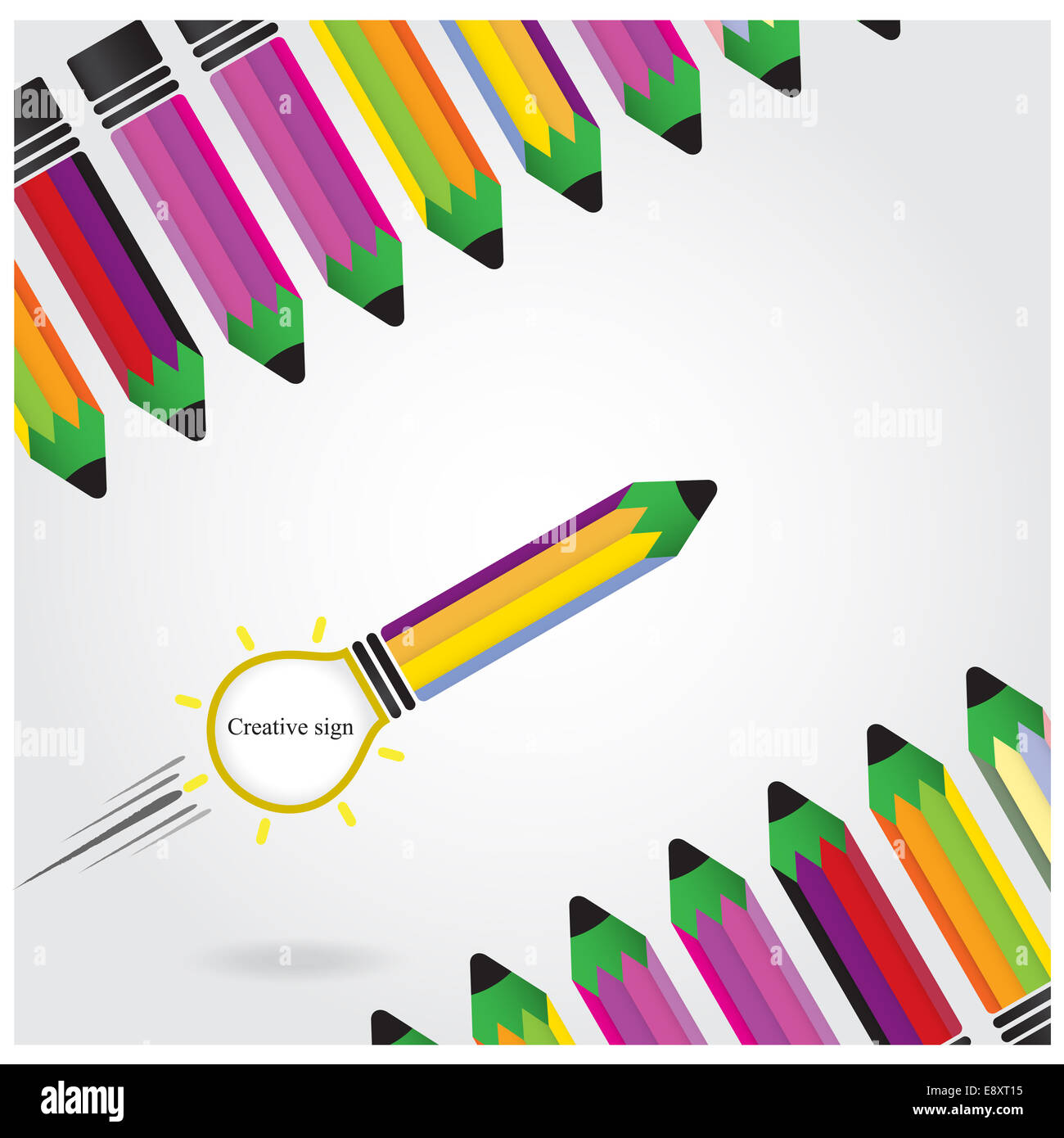 Creative light bulb Idea concept background ,design for poster flyer ...