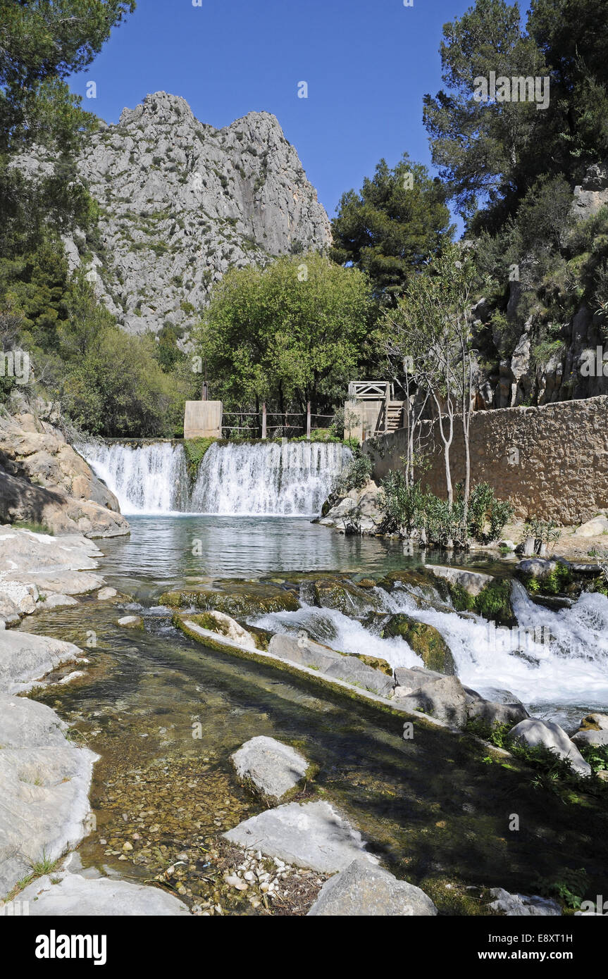 Fonts de l`Algar Stock Photo - Alamy