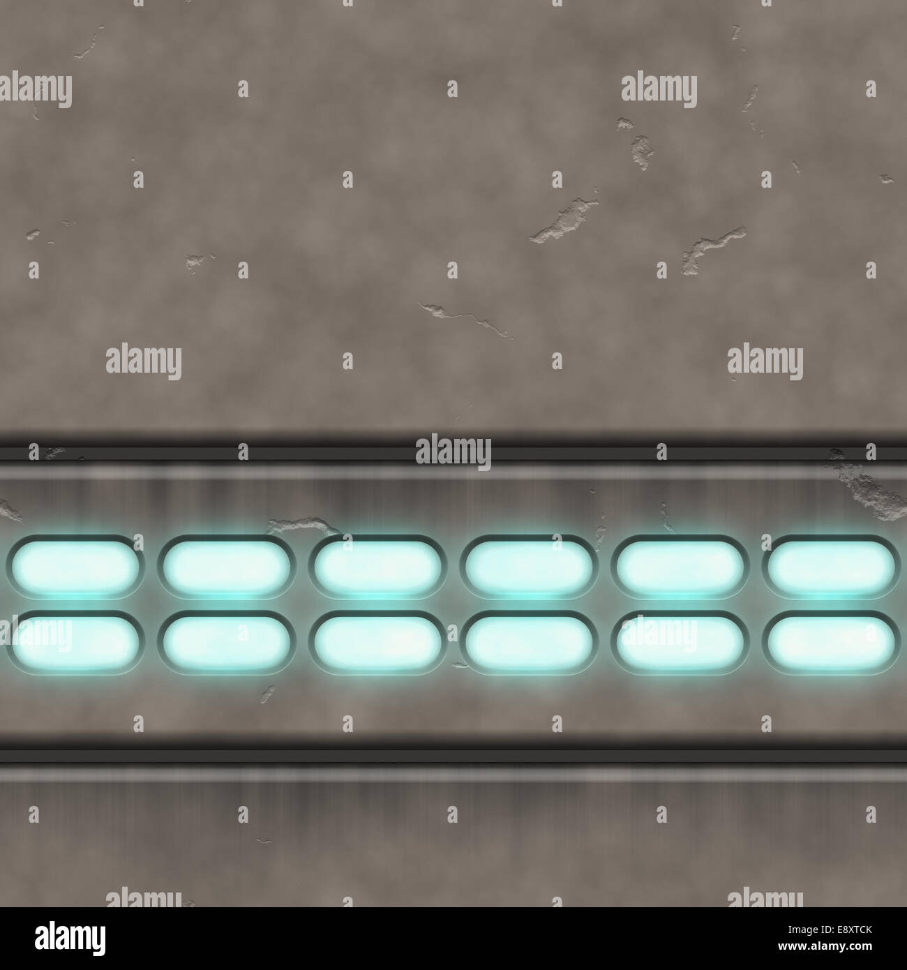 An illustration of a techno metal plate Stock Photo - Alamy