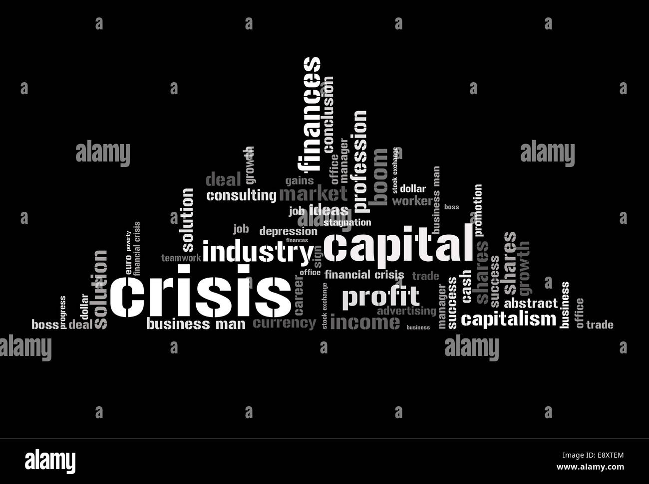 Capitalism in Crisis Stock Photo - Alamy