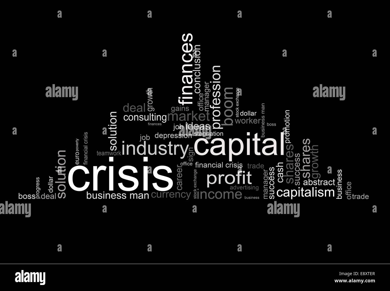 Capitalism is crisis Black and White Stock Photos & Images - Alamy