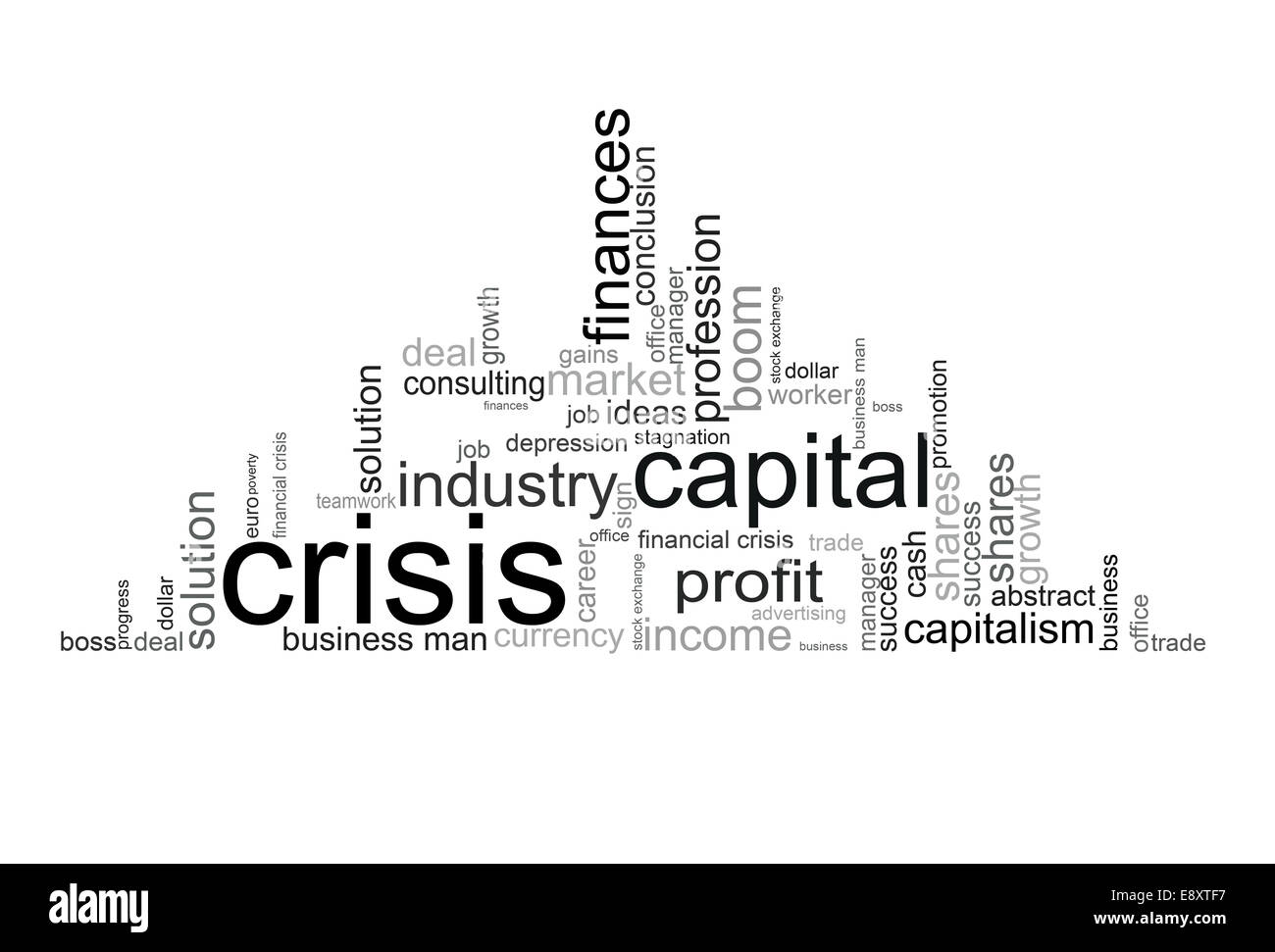 Capitalism in Crisis Stock Photo - Alamy