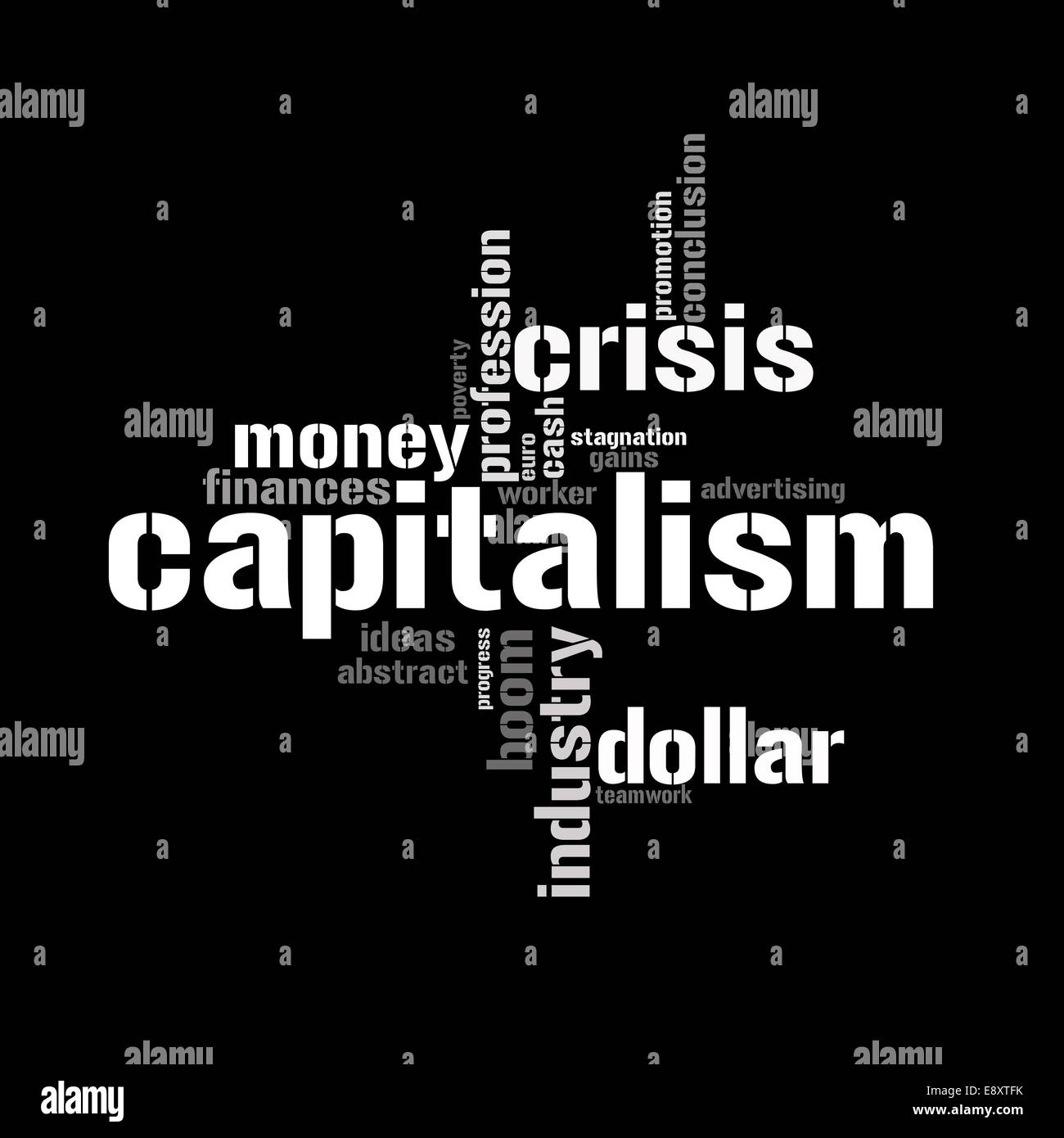 Capitalism in Crisis Stock Photo - Alamy
