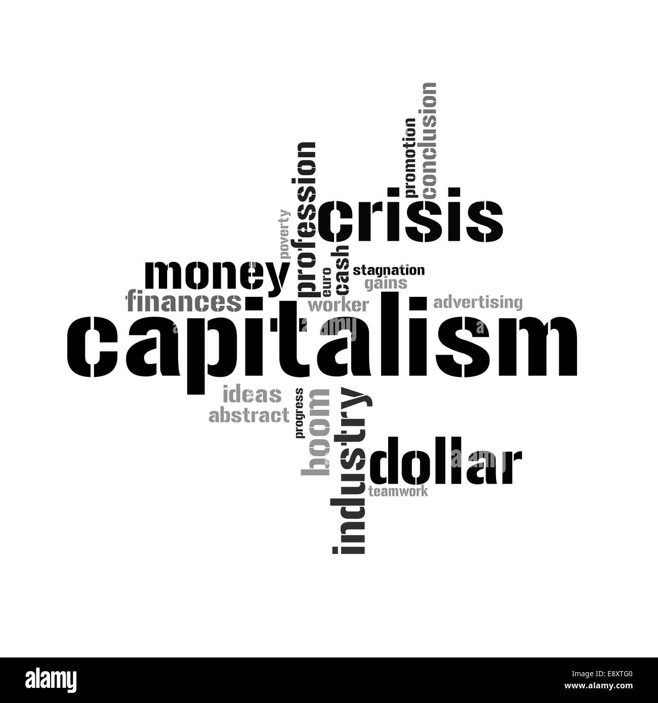 Capitalism in Crisis Stock Photo - Alamy
